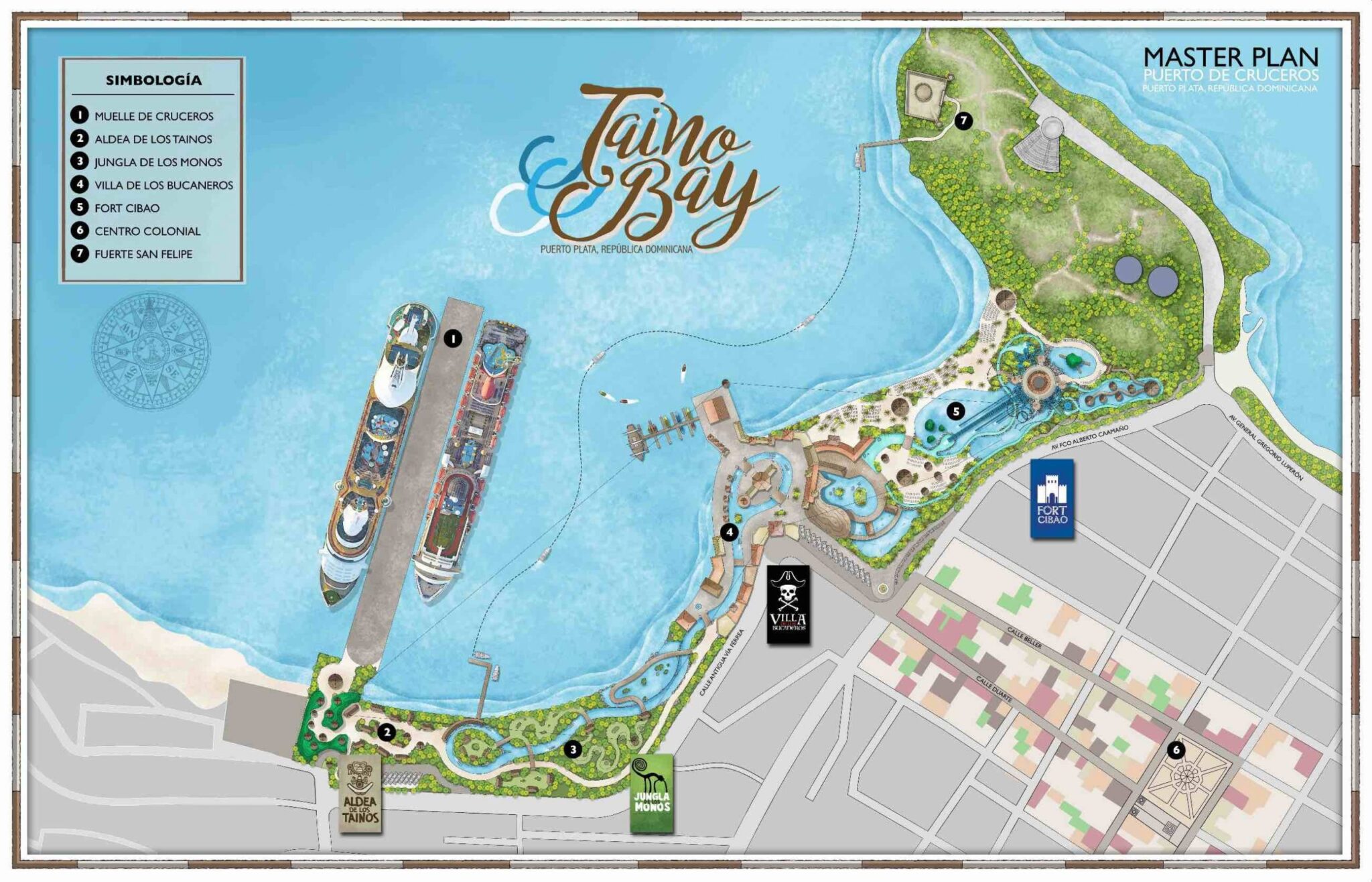 Taino Bay Port Map | Puerto Plata | Dominican Republic